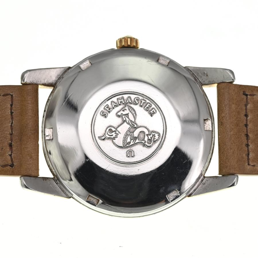 オメガ OMEGA 14762 61 SC ヴィンテージ シーマスター デイト キャップゴールド Cal.562 自動巻き メンズ C# ...