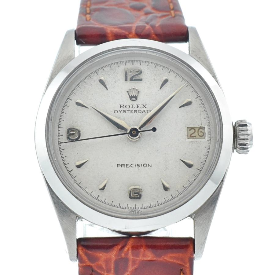 ROLEX 値下 ロレックス 6266 ヴィンテージ オイスターデイト Cal.740 手巻き ボーイズ 良品 R#135497 ...