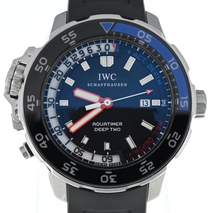 IWC SCHAFFHAUSEN IW354702 アクアタイマー ディープツー デイト 自動巻き メンズ 良品 保証書付き R#135539 ...