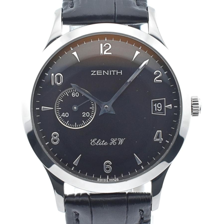 ZENITH（時計） 値下 ゼニス ZENITH 01.0125.650/21 クラス エリート デイト スモールセコンド 手巻き メンズ 美品 内箱付き A#135604 ...