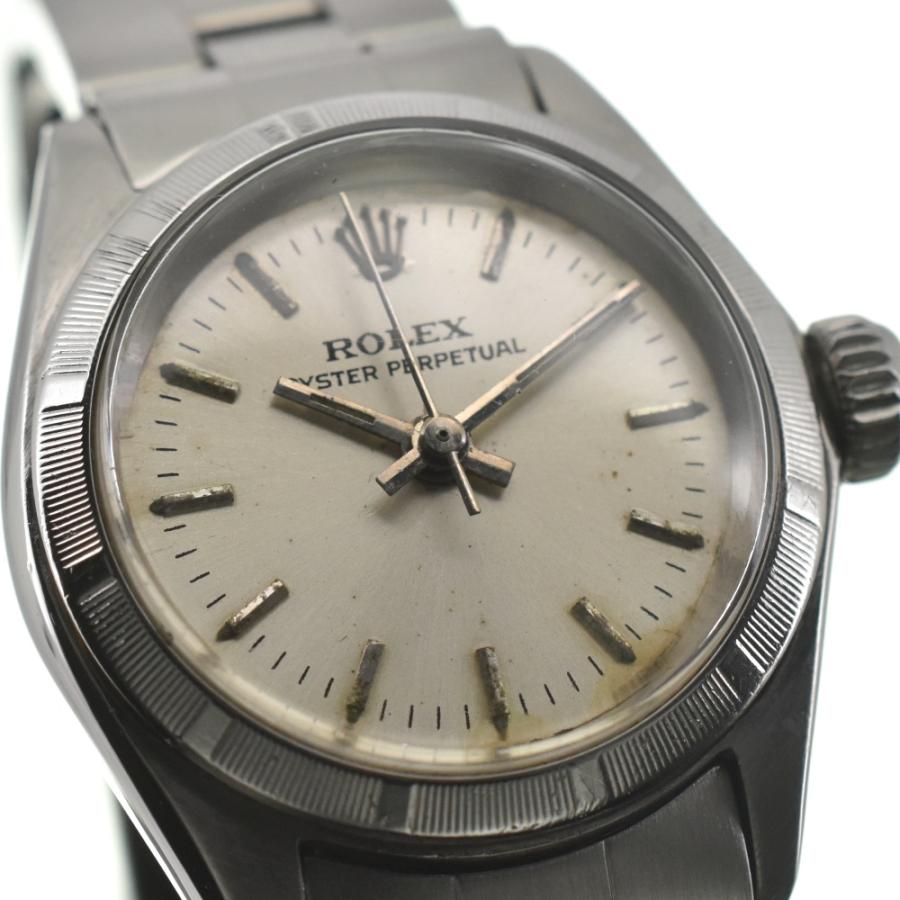 ROLEX ロレックス 6623 ヴィンテージ オイスターパーペチュアル エンジンターンドベゼル Cal.1130 自動巻き レディース 良品 D#135661 : aonohappa ...