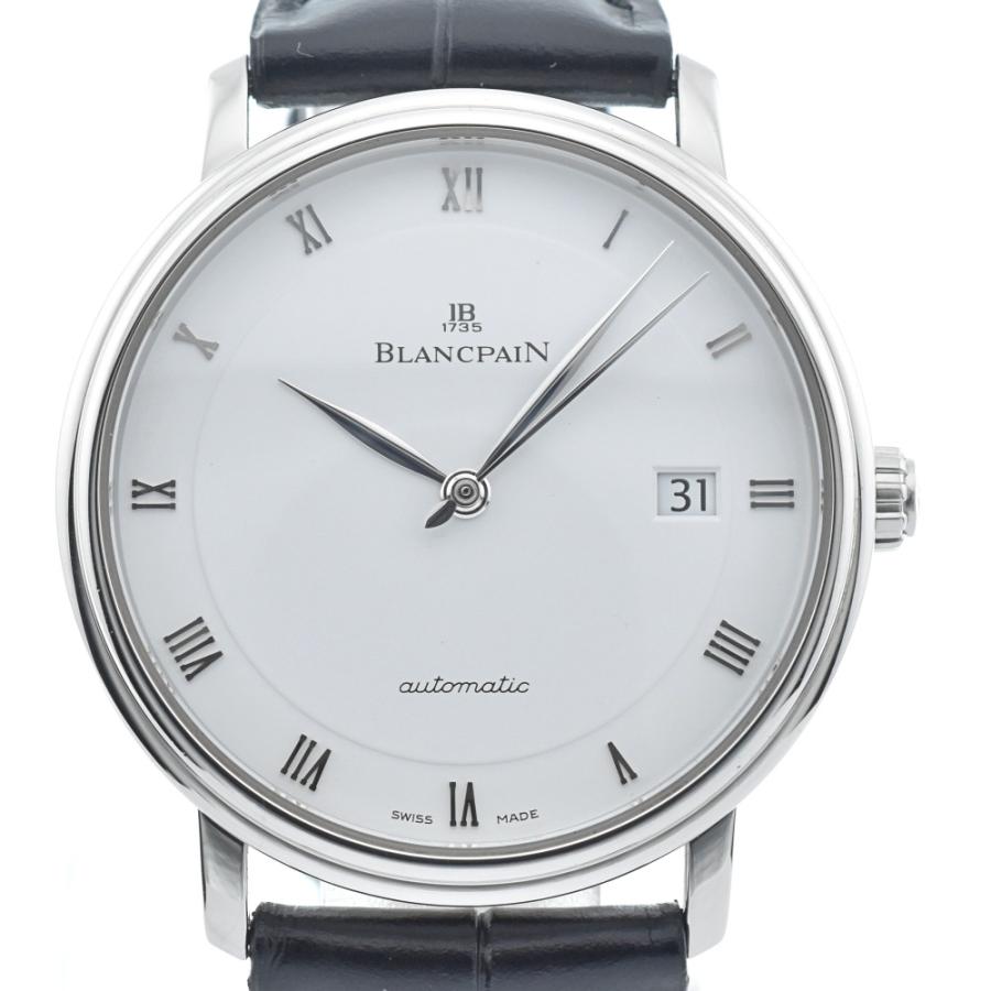 ブランパン Blancpain 6223A-1542-55B ヴィルレ ウルトラスリム デイト 自動巻き メンズ 良品 内箱・保証書付き A#135744 : 135744 ...