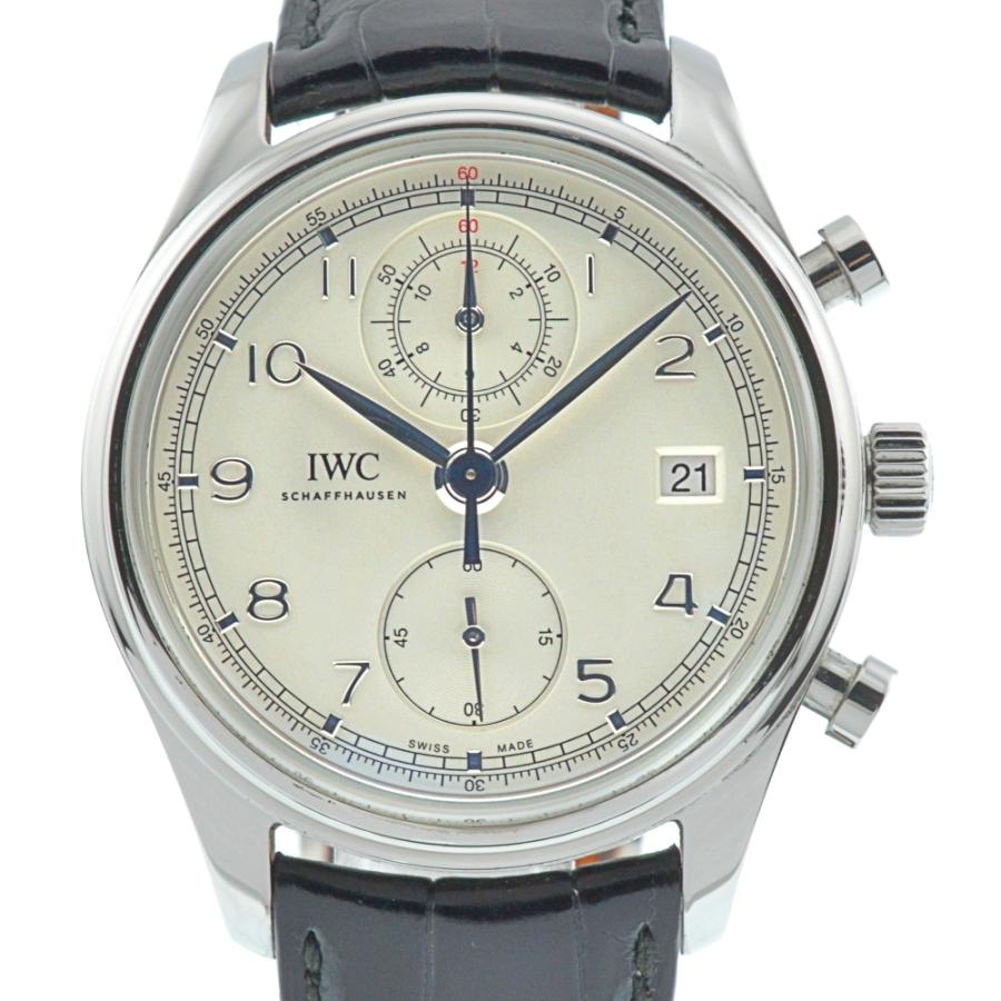 IWC SCHAFFHAUSEN IW390403 ポルトギーゼ クロノグラフ デイト 自動巻き メンズ 美品 内箱付き D#136132 ...