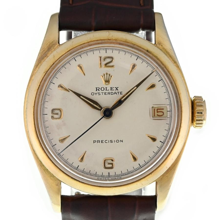 ROLEX（ロレックス） ROLEX 6066 ヴィンテージ オイスターデイト パーペチュアル Cal.740 手巻き ボーイズ E# ...