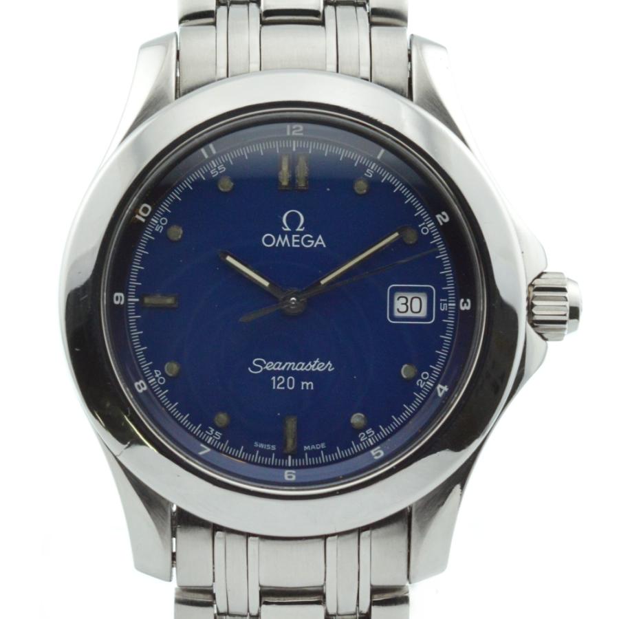 OMEGA オメガ 2511.81 シーマスター 120M デイト クォーツ メンズ E#136399 : aonohappa - 通販 - Yahoo!ショッピング