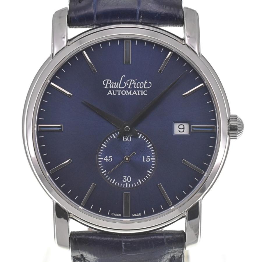 値下 ポールピコ PaulPicot P3755.SG.1131.2601 フィルシャー スモールセコンド デイト 自動巻き メンズ 美品 H ...