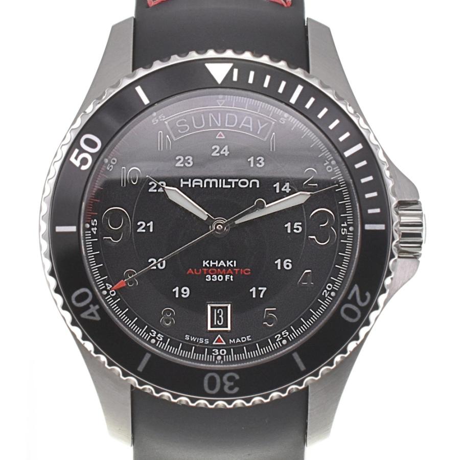 HAMILTON（ハミルトン） HAMILTON H645150 カーキ スクーバ デイデイト 希少品 自動巻き メンズ 美品 H ...