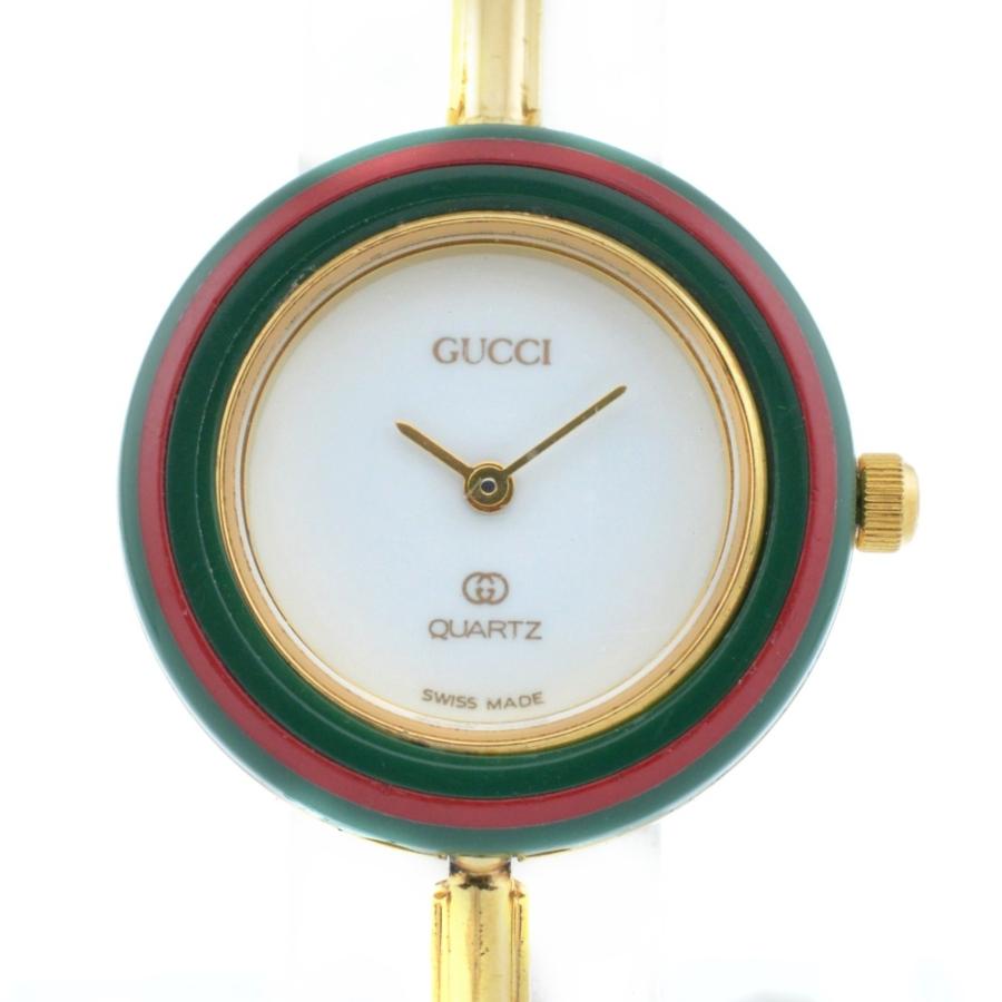 GUCCI（グッチ） 値下 GUCCI 1100-L チェンジベゼル GP クォーツ レディース G#136727 : aonohappa - 通販 - Yahoo!ショッピング