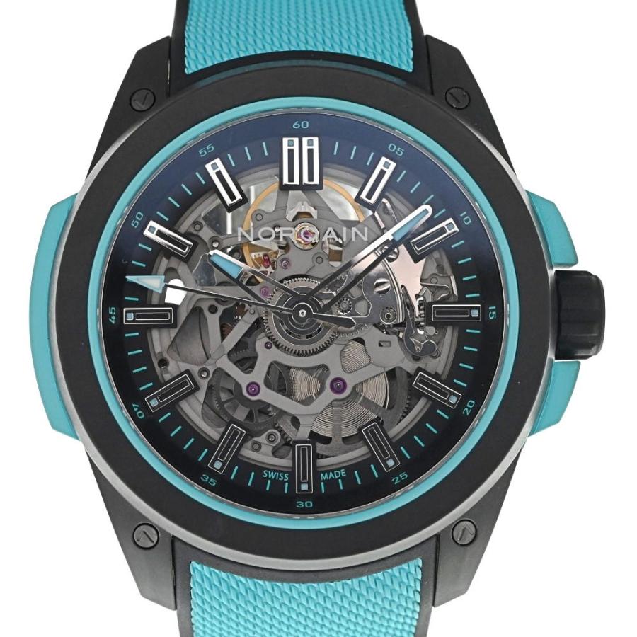 ノルケイン NORQAIN NNQ3000QBQ1AS/B007/3W1QBR.20BQ ワイルドワン スケルトン ターコイズ 自動巻き ...