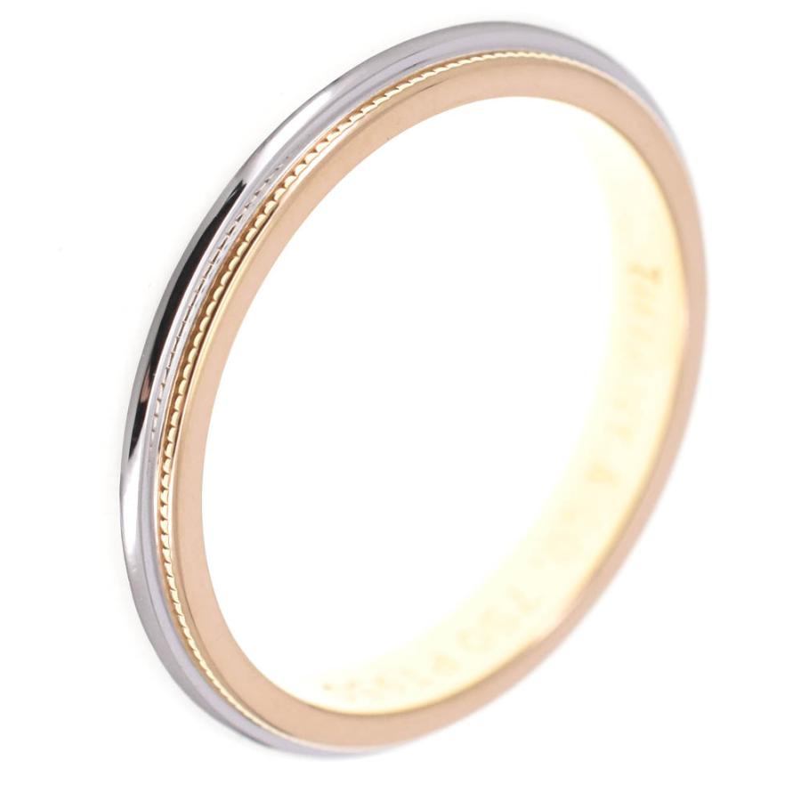 TIFFANY&Co. ティファニー ミルグレイン リング サイズ54/JP14 K18YG/Pt950 レディース S#137857 : aonohappa - 通販 - Yahoo!ショッピング