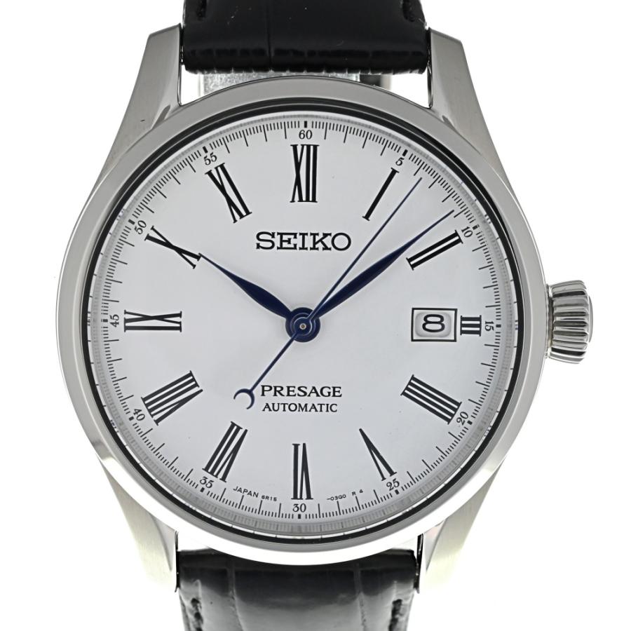 SEIKO（セイコー） SEIKO SARX049/6R15-03V0 プレザージュ 琺瑯ダイアル デイト 自動巻き メンズ 美品 箱・保証書 ...