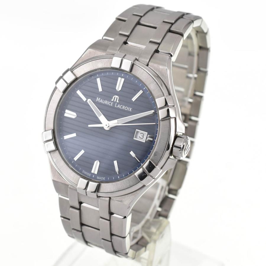 モーリス・ラクロア モーリスラクロア MAURICE LACROIX AI1008-SS002-431-1 アイコン デイト クォーツ メンズ 良品 A#138075 : aonohappa ...
