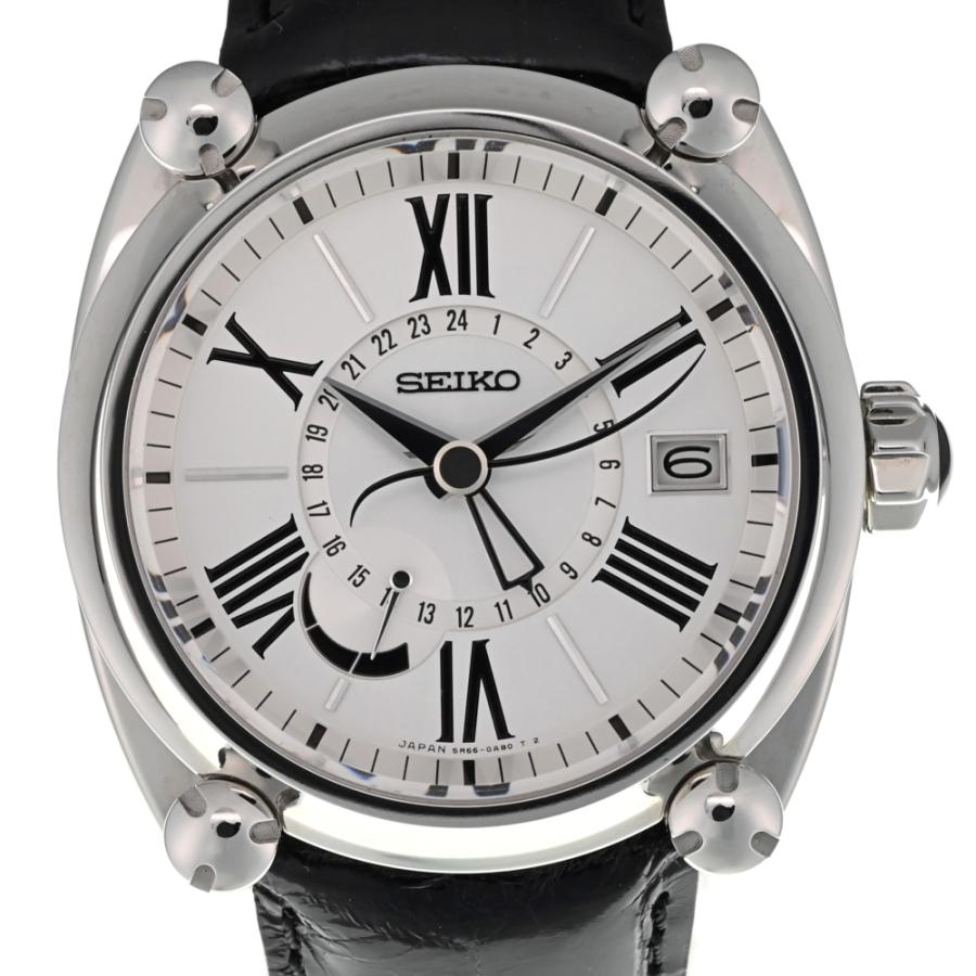 SEIKO（セイコー） SEIKO SBLA035/5R66-0AC1 ガランテ GMT パワーリザーブ スプリングドライブ メンズ 美品 箱 ...
