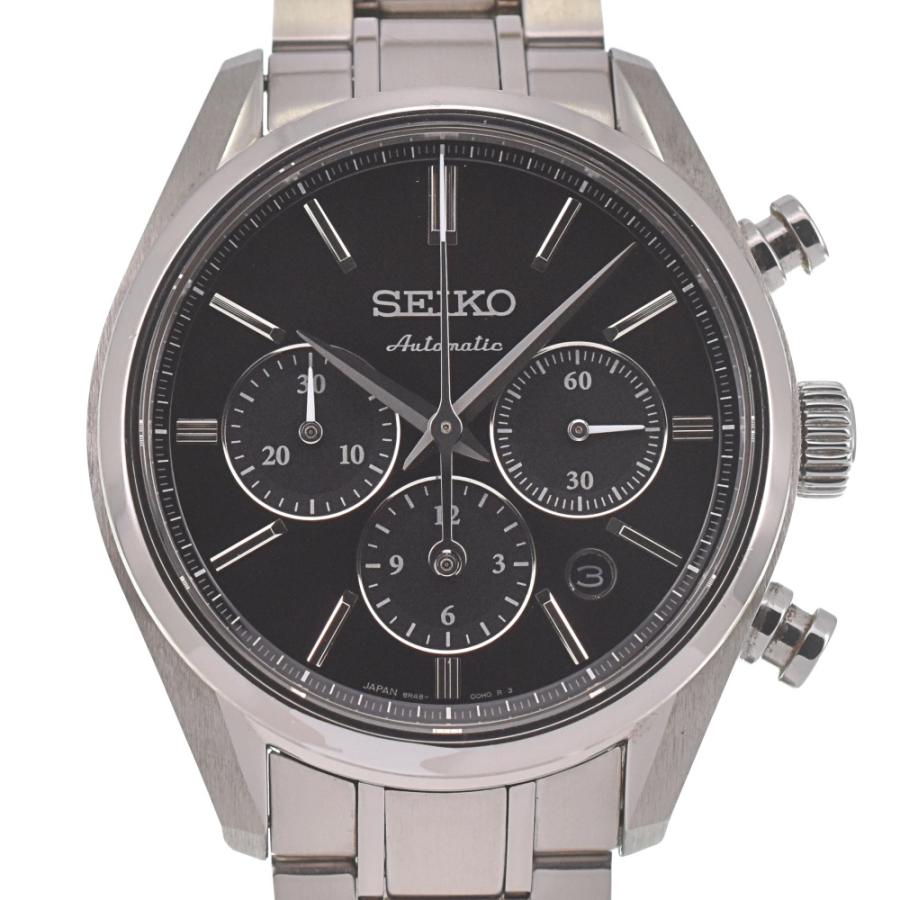 SEIKO セイコー SARK007/8R48-00G0 プレサージュ クロノグラフ 自動巻き メンズ H#139722 ...