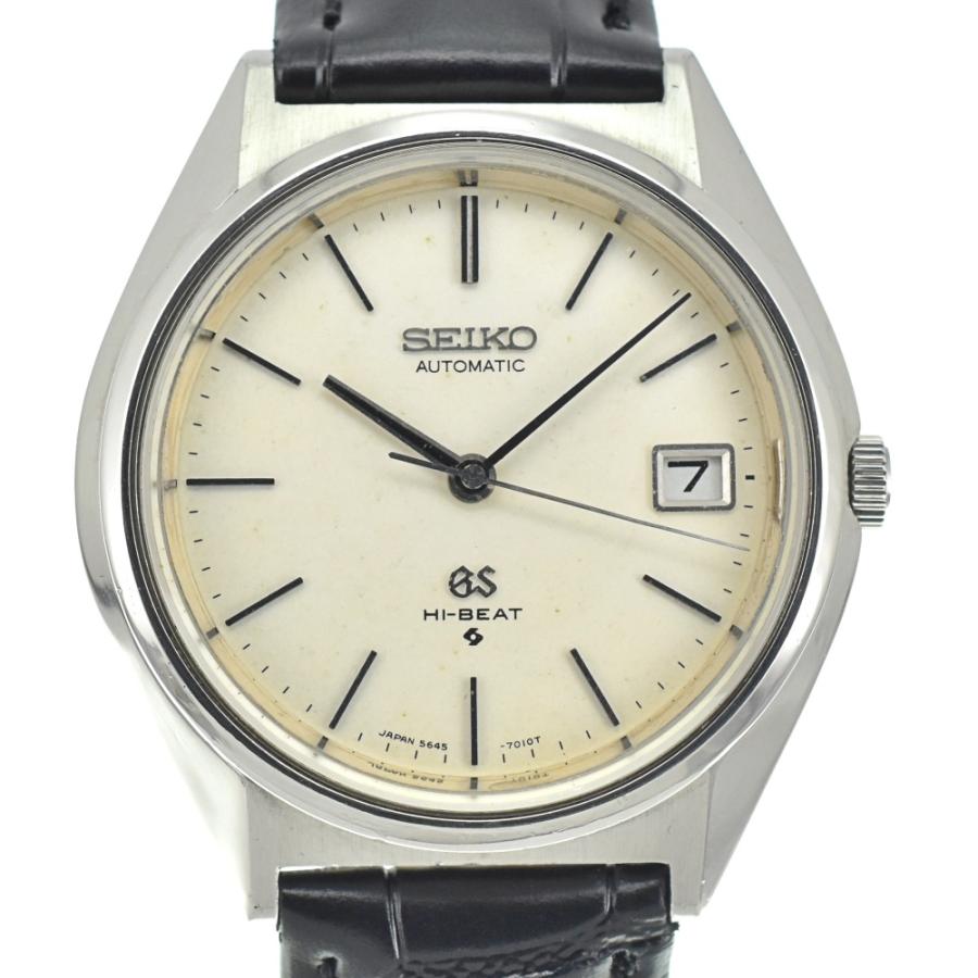 SEIKO セイコー 5645-7010 ヴィンテージ グランドセイコー デイト Cal.5645A 自動巻き メンズ 良品 M#140075 : aonohappa - 通販 - Yahoo ...