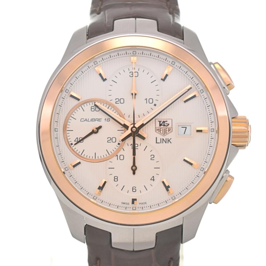TAG HEUER タグホイヤー CAT2050.FC6322 リンク クロノ K18PG ベゼル 自動巻き メンズ 美品 箱・保証書付き K ...