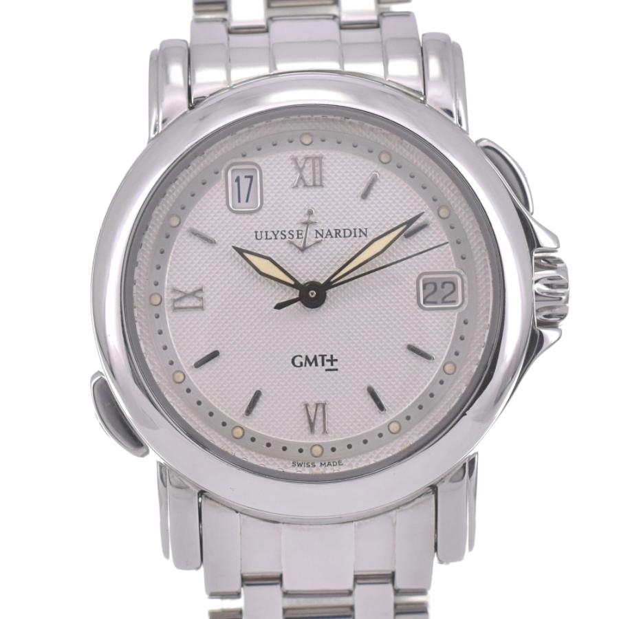ULYSSE NARDIN ユリス・ナルダン Ulysse Nardin 203-22 サンマルコ GMT デイト 自動巻き メンズ 美品 保証書付き O#140580 : aonohappa ...