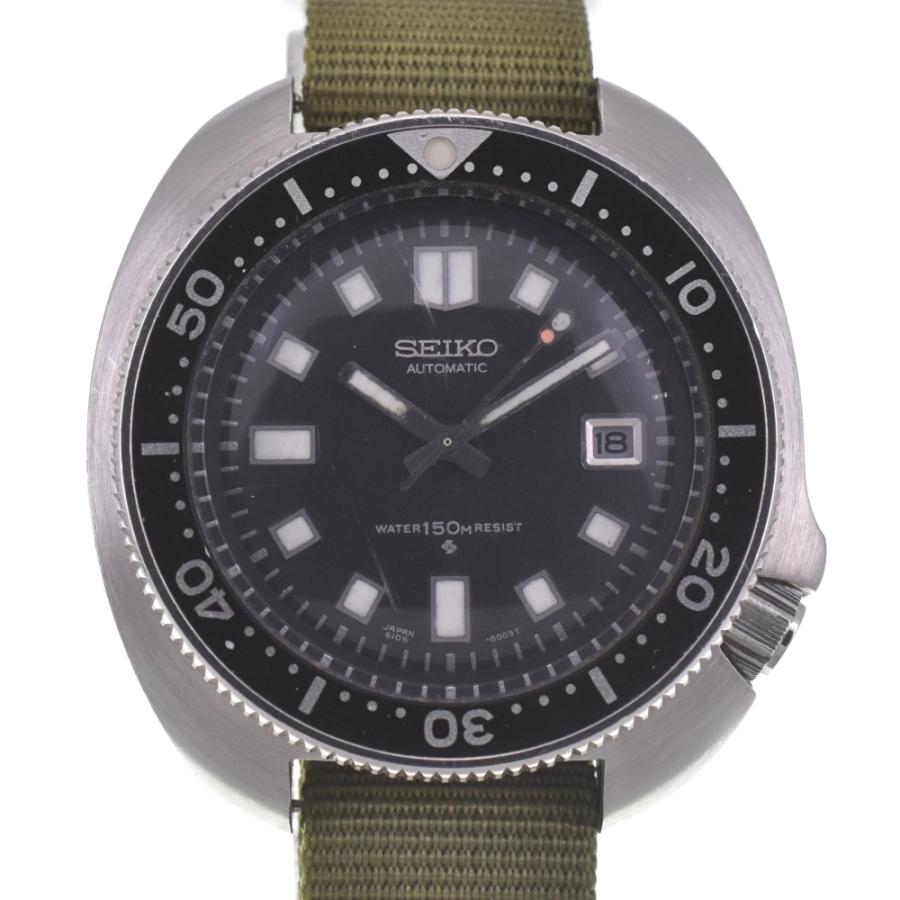SEIKO セイコー 6105-8110 セカンドダイバー 植村直己モデル Cal.6105B 自動巻き メンズ 良品 N#140652 ...