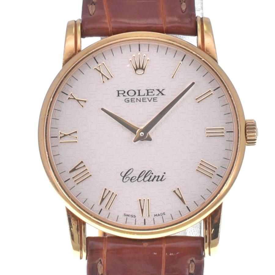 ROLEX ロレックス 5116 チェリーニ YG/レザー 手巻き メンズ 良品 O#140833 : aonohappa - 通販 - Yahoo!ショッピング