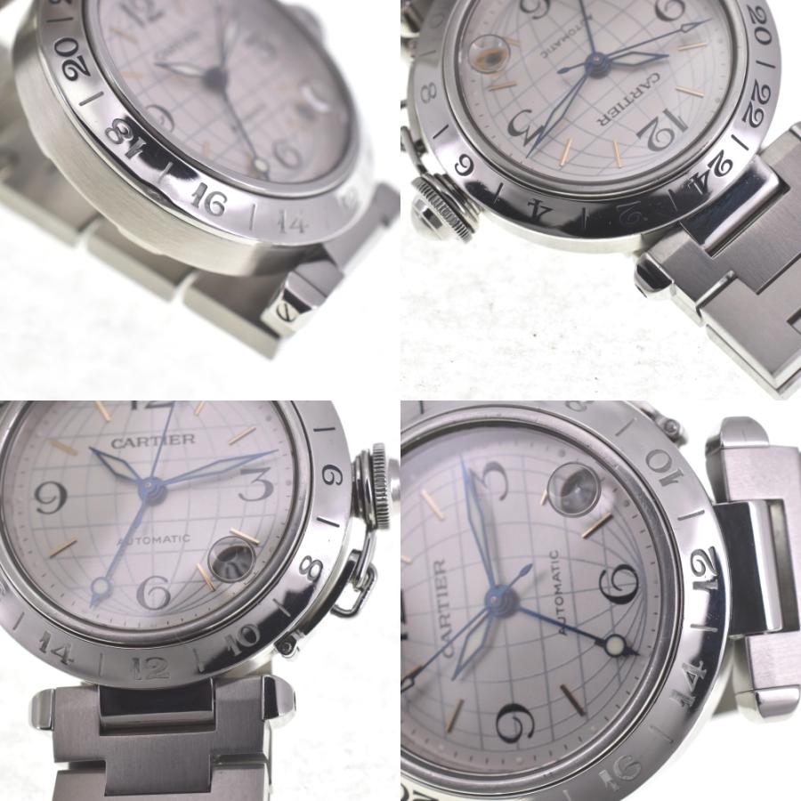 Cartier カルティエ CARTIER W31029M7/2377 パシャC メリディアン GMT デイト 自動巻き ユニセックス 良品 ...