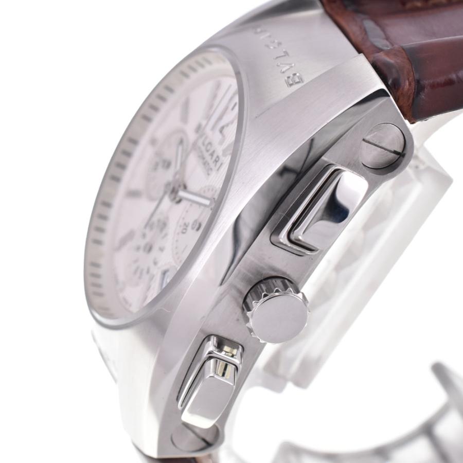 BVLGARI（ブルガリ） BVLGARI EG35SCH エルゴン クロノグラフ デイト 自動巻き ユニセックス 美品 箱・保証書付き S ...