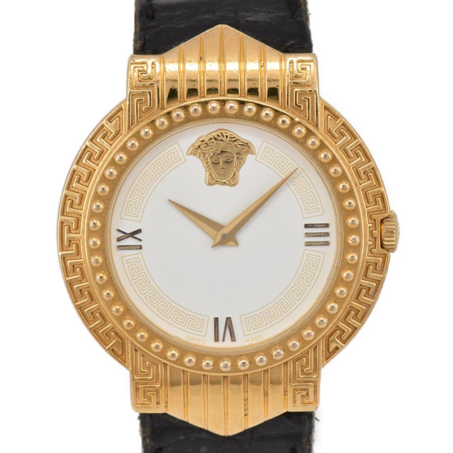 ☆良品【VERSACE】ヴェルサーチ ジャンニ・ヴェルサーチ メデューサ 7066925 クォーツ レディース J#98463 :98463 ...