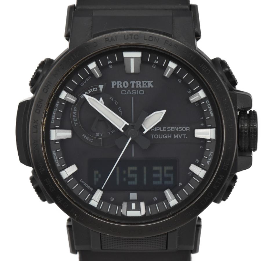 CASIO ☆美品【CASIO】カシオ プロトレック トリプルセンサー PRW-60FC-1AJF ソーラー電波 メンズ K#98599 ...