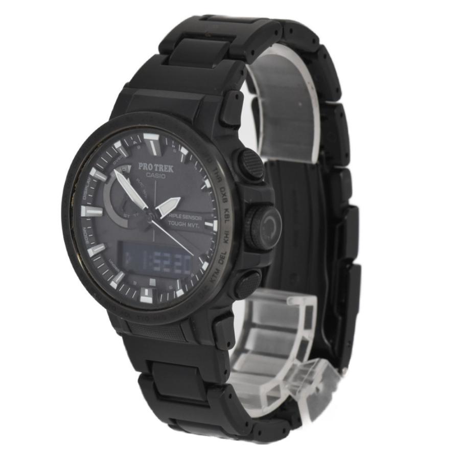 CASIO ☆美品【CASIO】カシオ プロトレック トリプルセンサー PRW-60FC-1AJF ソーラー電波 メンズ K#98599 ...
