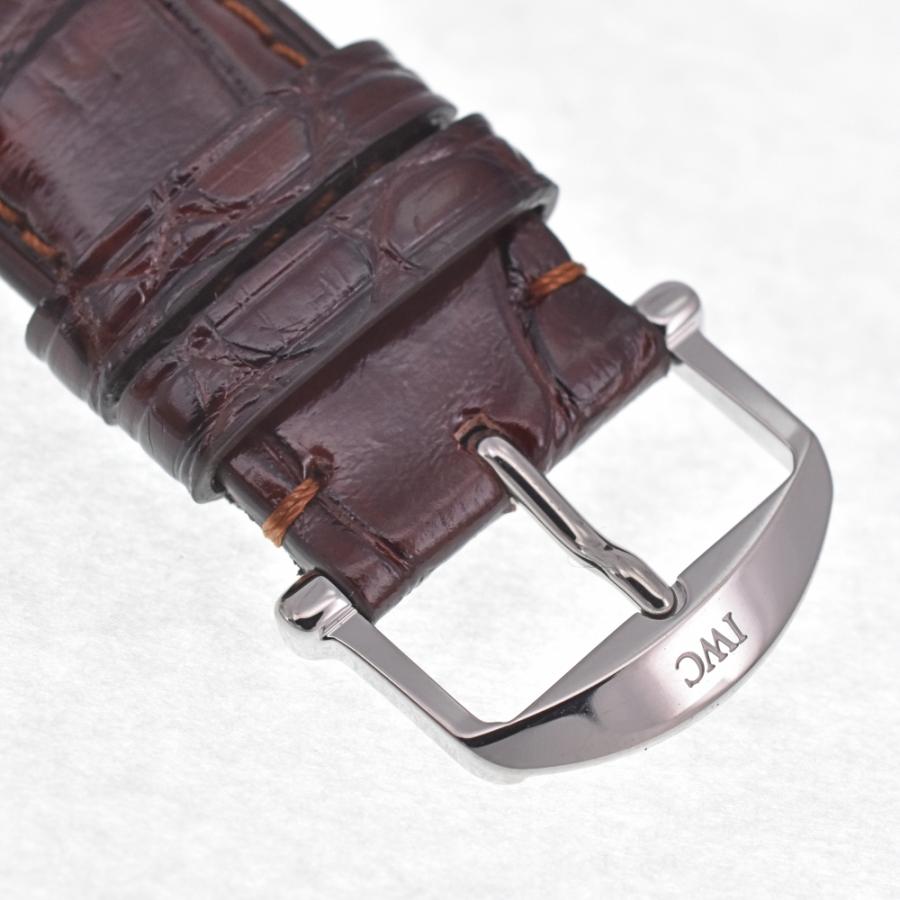 IWC SCHAFFHAUSEN 【IWC SCHAFFHAUSEN】IWC ”クロコレザー製”SS尾錠付き時計バンド／ラグ側 20mm／尾錠側 18mm F#B2794 ...