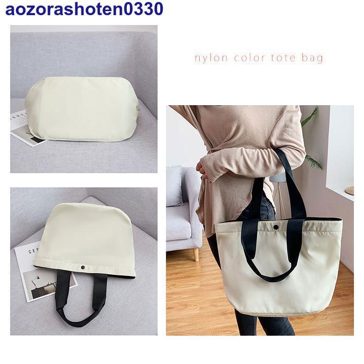 トートバッグ 大きめ ファスナー付き a4 ナイロン 軽い マザーズバッグ 大容量 軽量 : アオゾラショウテン - 通販 - Yahoo!ショッピング