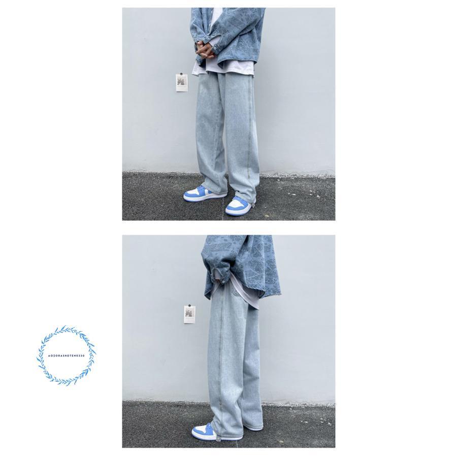 ワイドデニムパンツ メンズ ボトムス ロング ロールアップ ワイドデニムパンツ メンズ ボトムス ロング ロールアップ