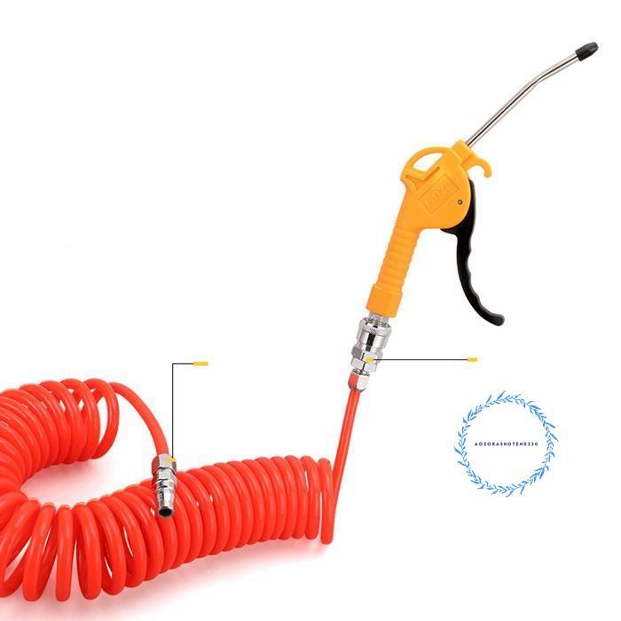 エアーホース 6m コンプレッサーホース エアーツールの接続 スパイラル状 5×8mm×6m 空気ホース 伸縮性 : アオゾラショウテン - 通販 - Yahoo!ショッピング