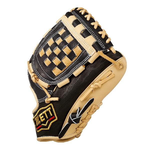 ゼット(zett) プロステイタス 一般軟式用グローブ 二塁手・遊撃手用 セカンド・ショート用 (23ss) ナイトブラック×パステルブラウン サイズ4 BRGB32450-1932N ...