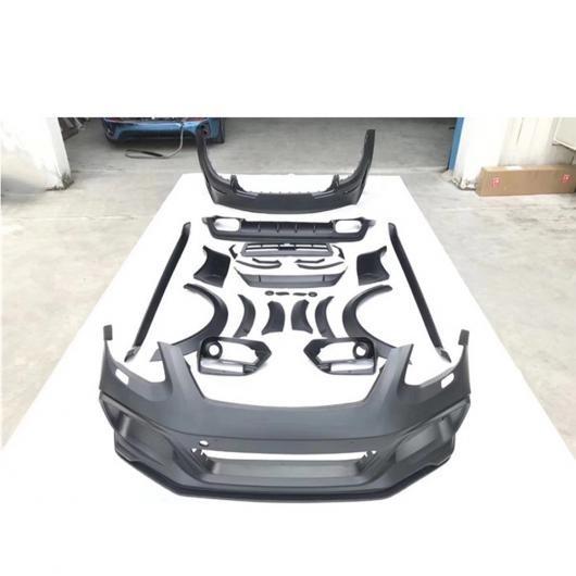 未塗装 FRP 素材 ボディ キット フロント リア バンパー リップ サイド スカート フェンダー フレア 適用: ポルシェ/PORSCHE ...