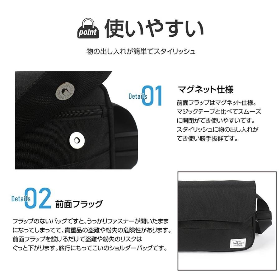 6ポケット ショルダーバッグ 斜めがけ バッグ ウエストバッグ メンズ レディース ナイロン 小型 軽い 収納 送料無料 bag-cb104-bk : apex-store - 通販 ...