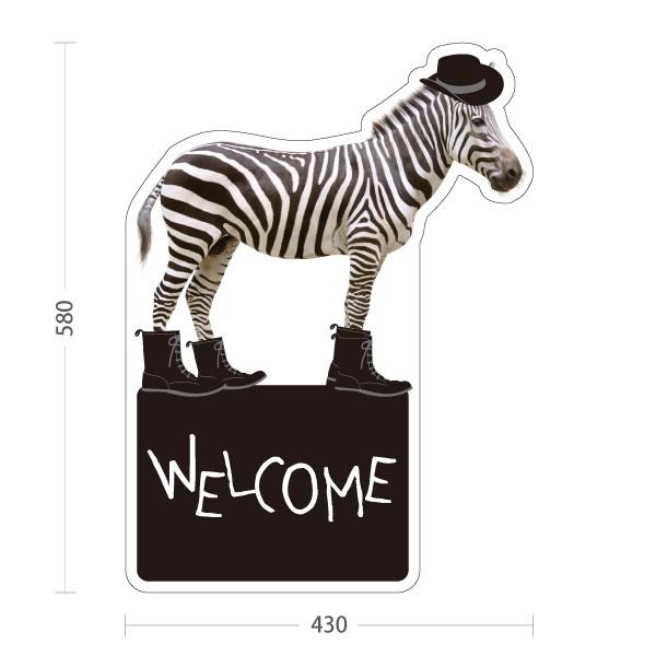 スタンド看板 Welcome シマウマ 屋外使用可 Y-1091-8 : あぴまちYahoo!店 - 通販 - Yahoo!ショッピング