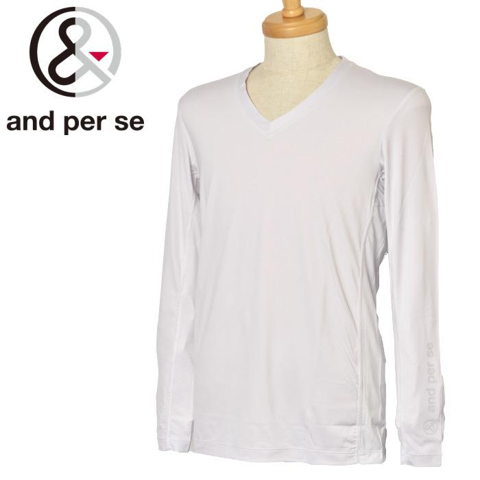 20％OFFセール！ アンパスィ and per se ゴルフ 2023春夏新作 メンズ Vネックインナーシャツ 服 ゴルフウェア ...