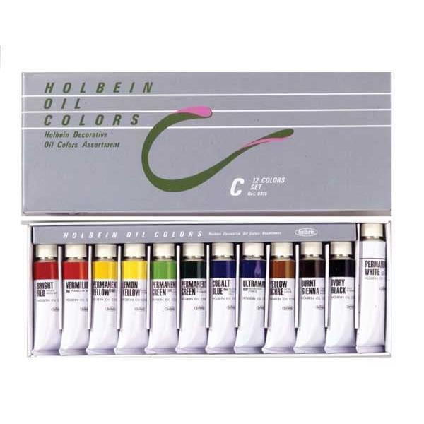 ホルベイン 習作用油絵具 B915 Cセット (15ml 11色＋20ml ホワイト) 1915 :xjz171712073857126 ...