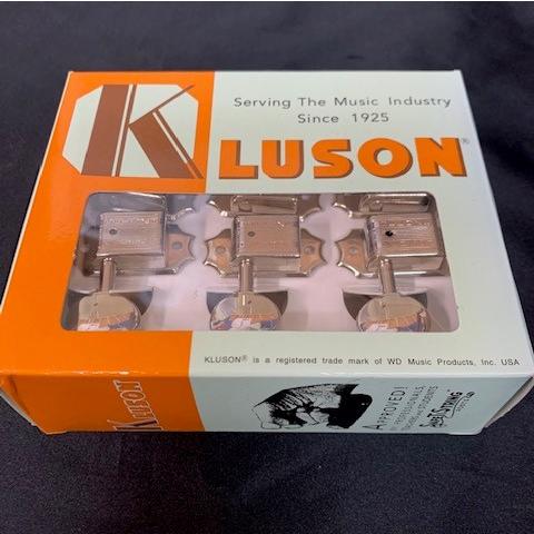Kluson 3 per side / MB SS Nickel DR モズライト用スプリットシャフト仕様（縦穴式） 2列刻印モデル （クルーソン 3連ペグ） : あぽろんYahoo!店 ...