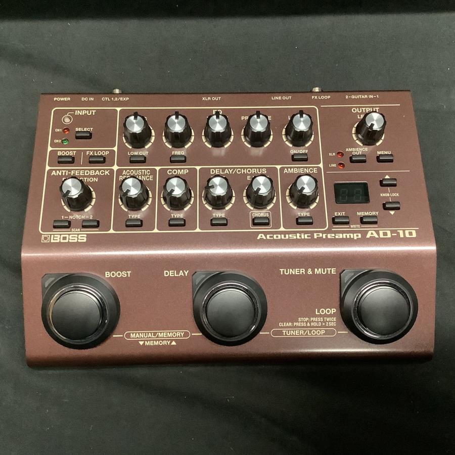 BOSS AD-10 Acoustic Preamp (ボス AD10 エレアコ プリアンプ DI )【長岡店】 : あぽろんYahoo!店 - 通販 - Yahoo!ショッピング