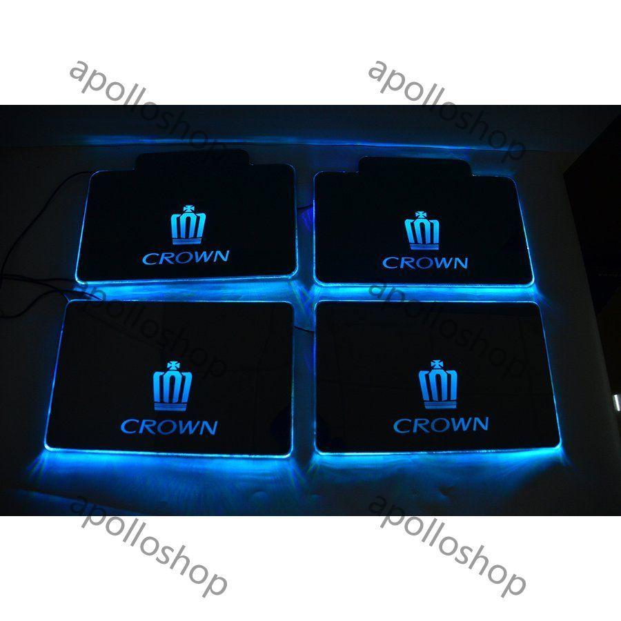 トヨタクラウンCROWN180/200/210系汎用LEDイルミネーションRGBマットランプLED雰囲ランプ4枚フルセット女性も簡単に取り付け ...