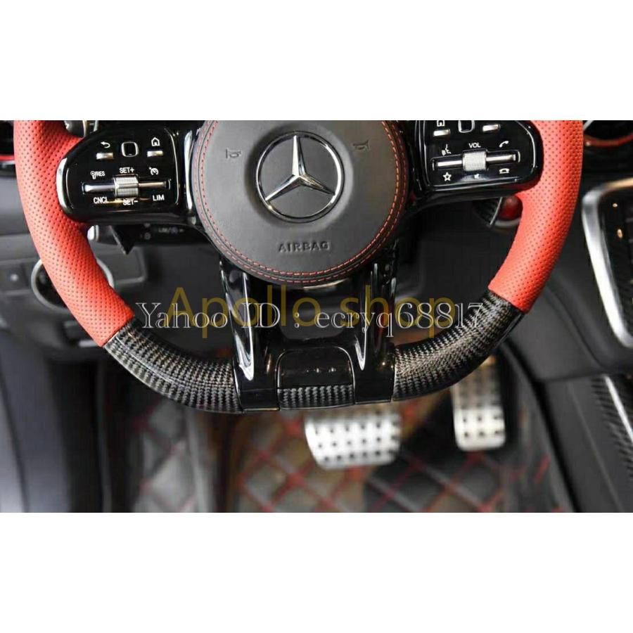 ブランド登録なし メルセデスベンツ ステアリング トリムカバー AMG ハンドル エンブレム w177 w247 cls w205 w213 w257 cla c118 ブラック ...