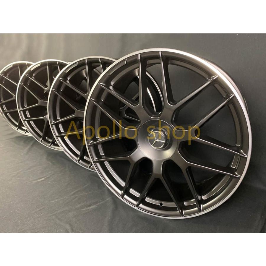 Benz ベンツ 22インチ アルミホイール マットブラック ￥'￥'S11M￥'￥' W222 S-Class 等 4本set 9.0J 10.0J 5H 112 66.6 ...