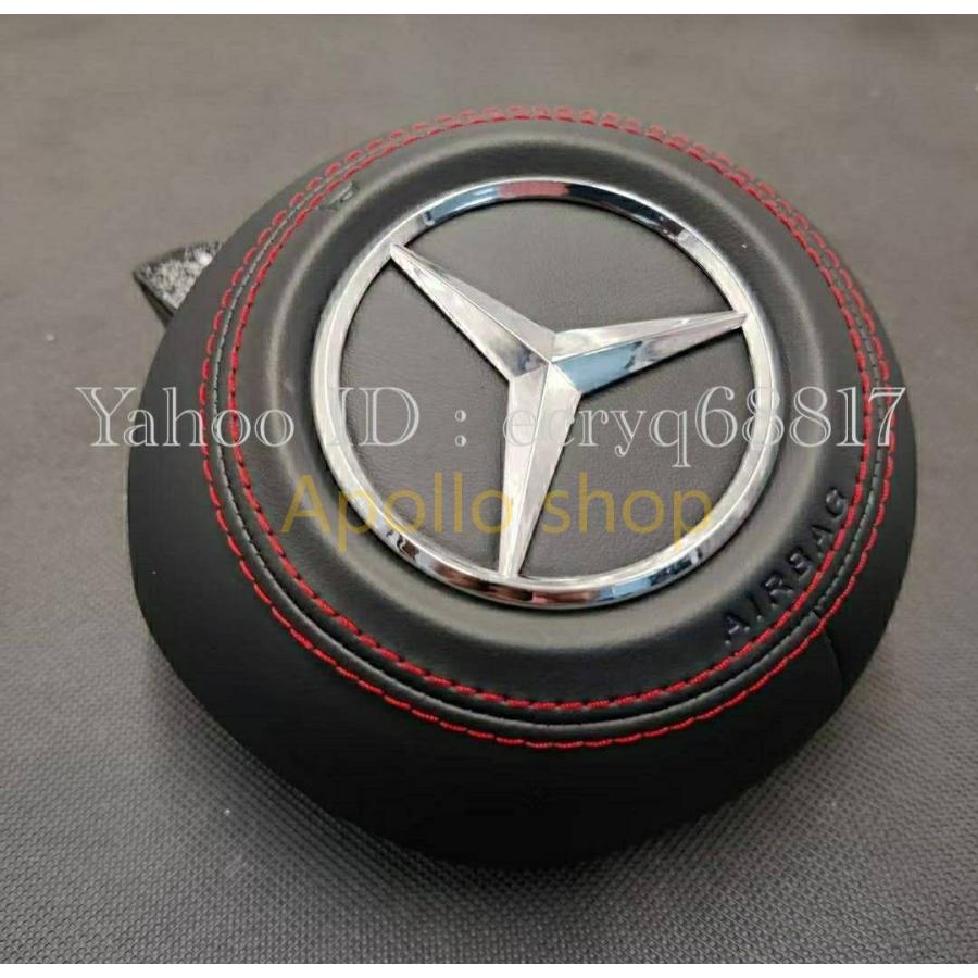 ベンツ 本革 エンブレム選択可 Aクラス W177 V177 後期 新型 Eクラス w213 S213 Cクラス W206 S206 c200 AMG エアバッグ カバー : Apollo ...