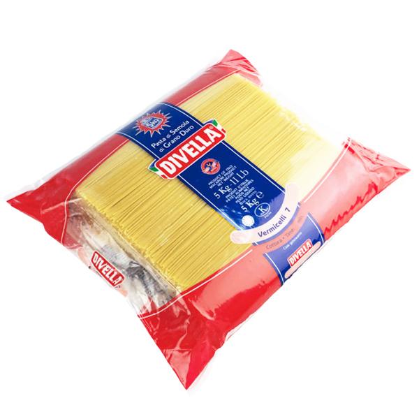 ディヴェッラ パスタ #7 ヴェルミチェッリ ( 5kg / やや太め 1.90mm スパゲッティ ) [ 1210036 ] 爆買 : A-プライスオンラインショップ - 通販 ...