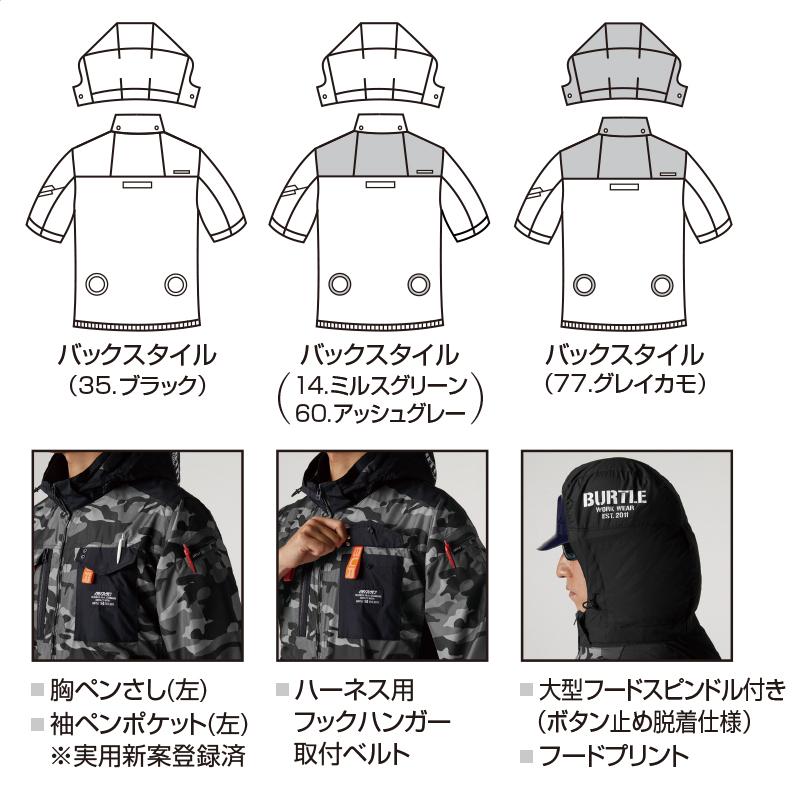 BURTLE バートルBURTLE AC1156 ACタクティカル半袖ブルゾン 2023モデル 3XL : アパレルモード - 通販 - Yahoo!ショッピング