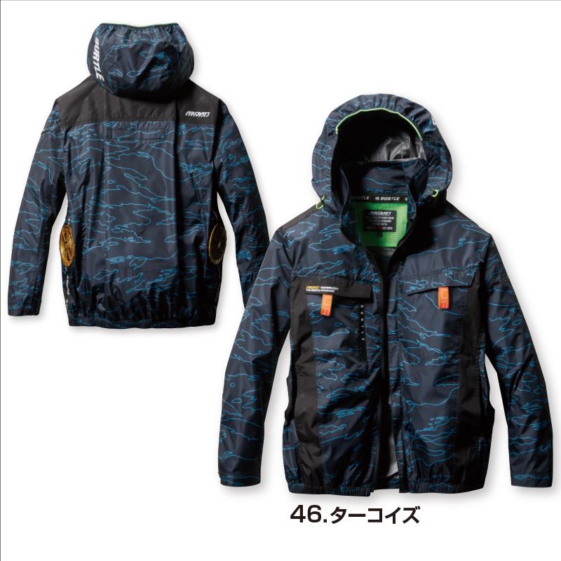 BURTLE バートル BURTLE エアークラフト AC2021 3xl AC08-2 セット 2024 限定ファン バッテリー サイドファン ジャケット 長袖 フルハーネス 空調ウェア ...