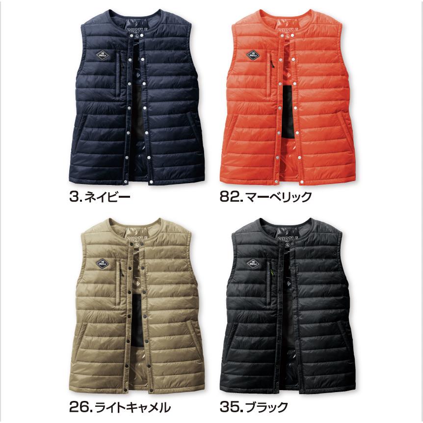 BURTLE バートル 3254 防寒 ダウンベスト XXL 軽量 洗える 耐久性 2023-2024モデル秋冬 即日出荷 ヒーター サーモクラフト 電熱 おしゃれ 撥水 男女兼用 ...