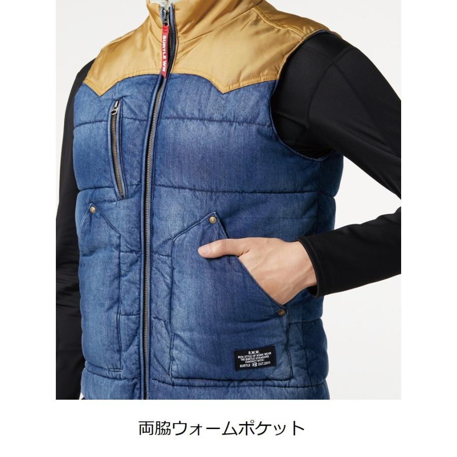 BURTLE バートル 5004 防寒ベスト サーモクラフト 電熱パッド 家庭洗濯 耐久性 綿100% キャンプ 焚き火 おしゃれ : アパレルモード - 通販 - Yahoo!ショッピング