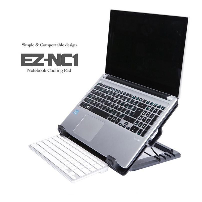 ノートパソコン 冷却 スタンド macbook 冷却ファン パソコン冷却台 ラップトップ クーラー 超静音 低騒音 高さと角度 調節可能 EZ-NC1 : EYE ZONE - 通販 ...
